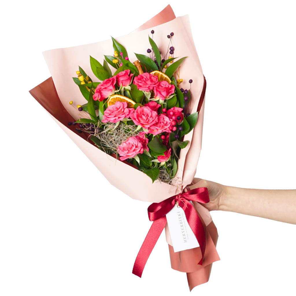 Wonderful Pink (Pembe Güller Buketi) - Heryerbitki